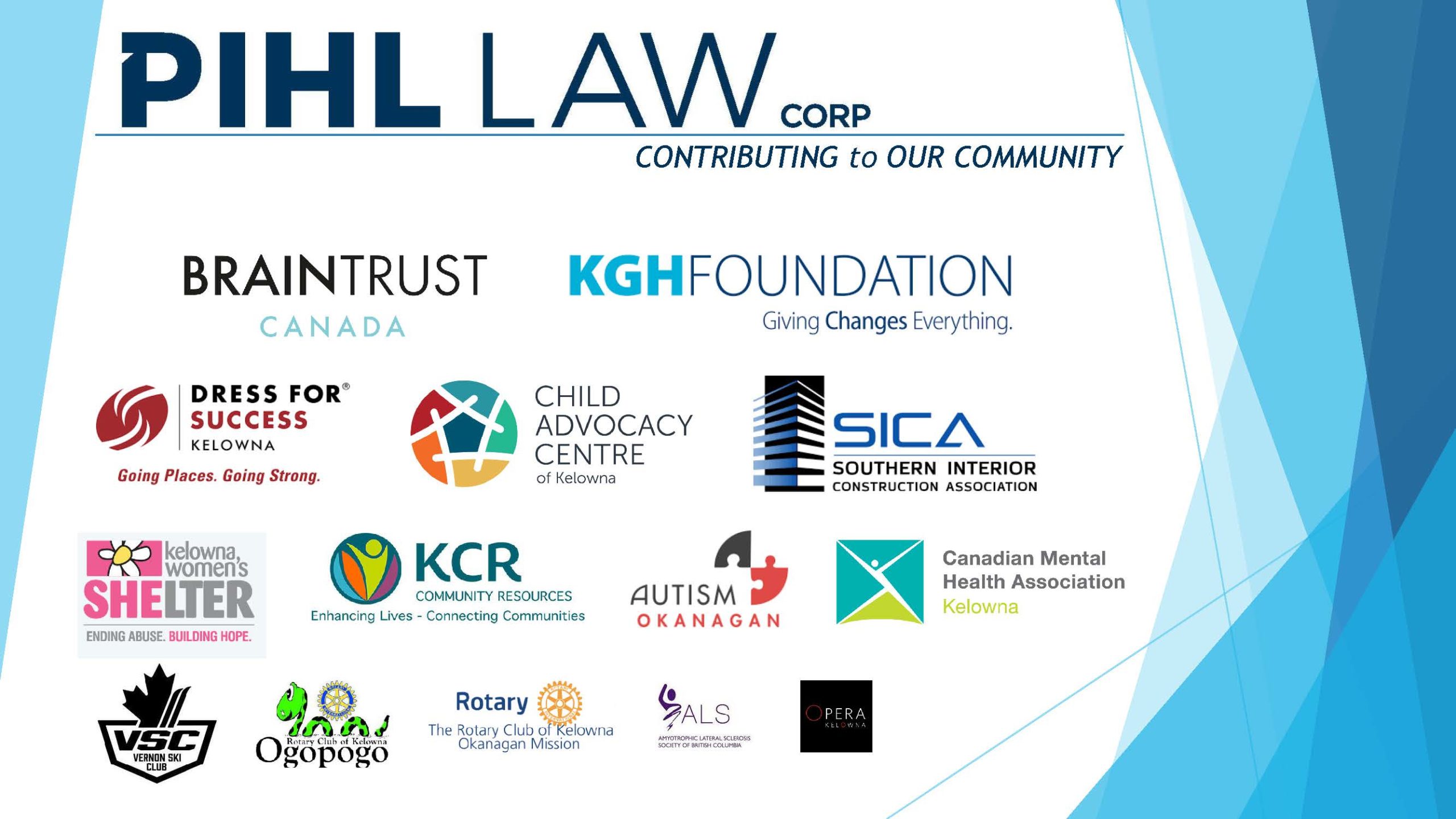Community Involvement | Pihl Law Corp.